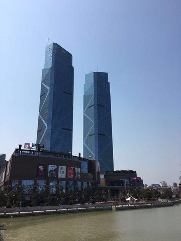 湖州双塔楼,湖州东双子大厦介绍,湖州双子塔多少层_大山谷图库